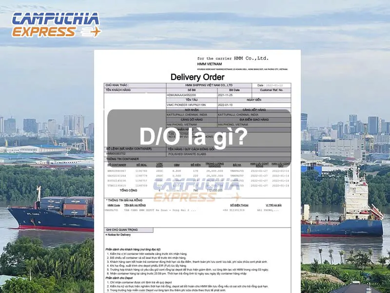 Delivery Order là gì? Các loại lệnh giao hàng D/O